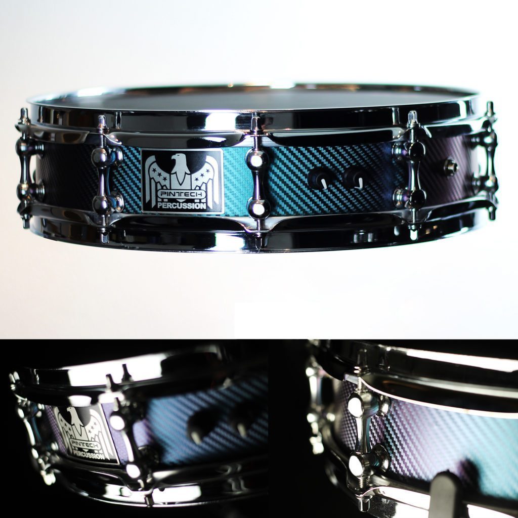 Chameleon Carbon Fiber Snare (TUBE LUG EDITION) | Pintech Percussion